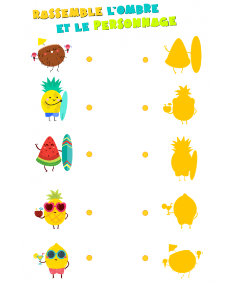 PDF de jeux sur le thème de l'été